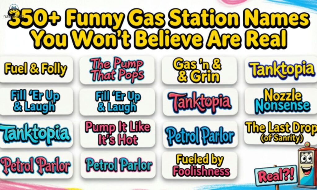 350+ Funny Gas Station Names You Won’t Believe Are Real
