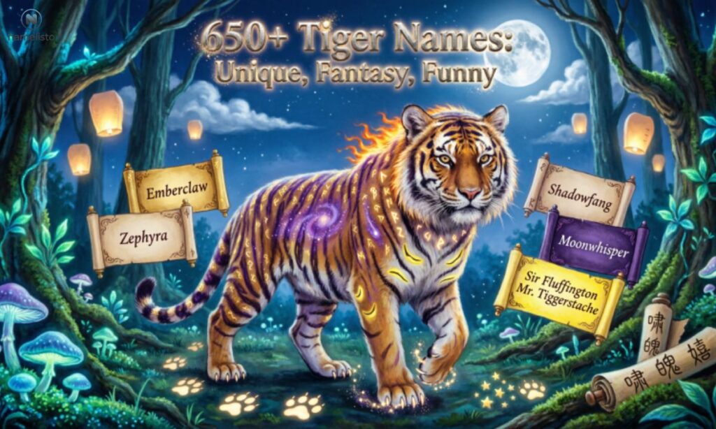 650+ Tiger Names: Unique, Fantasy, Funny, Cute & Clever For Boys & Girls